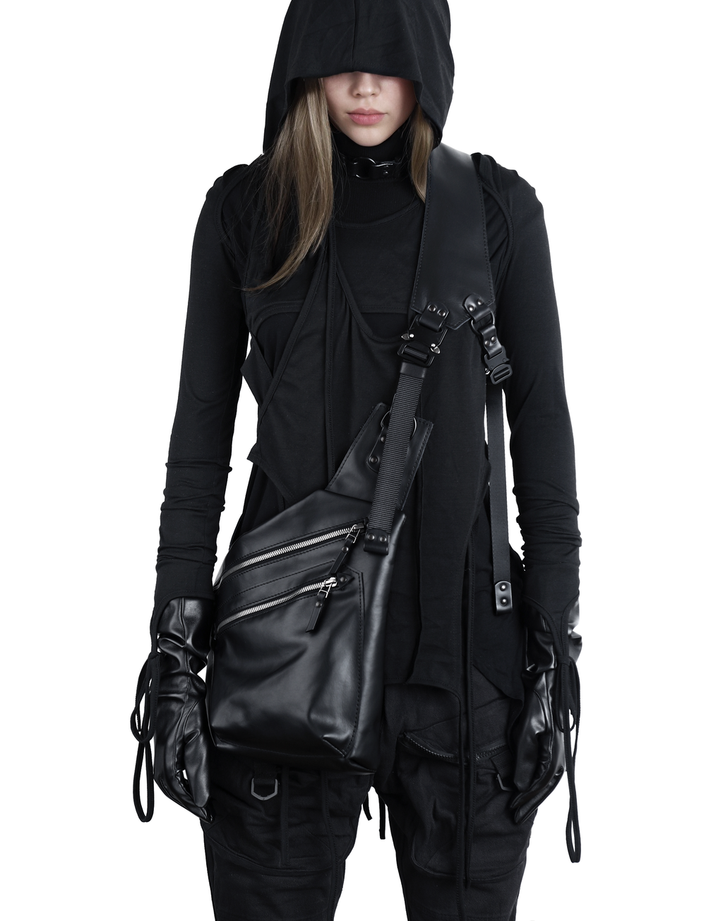 Black leather harnesses - Avantgarde handmade harnesses - Online shop ...