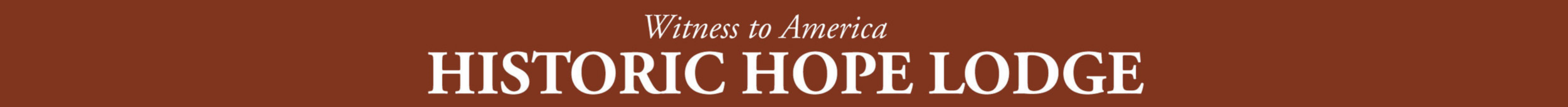Historic Hope Lodge