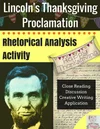 Thanksgiving & Abraham Lincoln: A Rhetorical Analysis Activity ...
