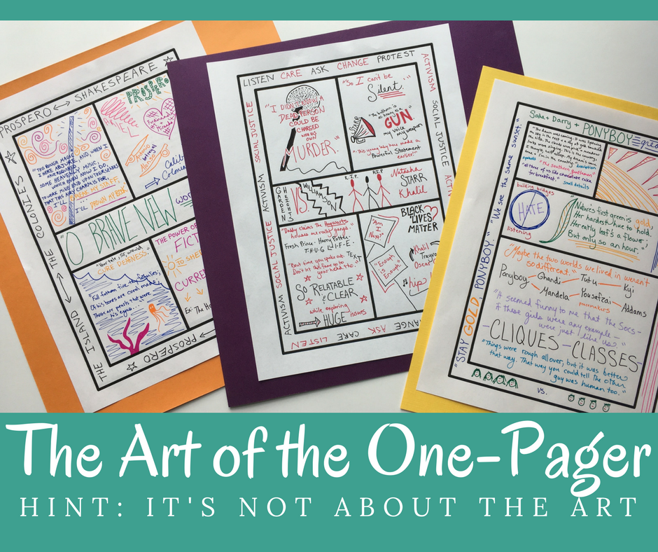 The Art of the One-Pager — Bespoke ELA: Essay Writing Tips + Lesson Plans