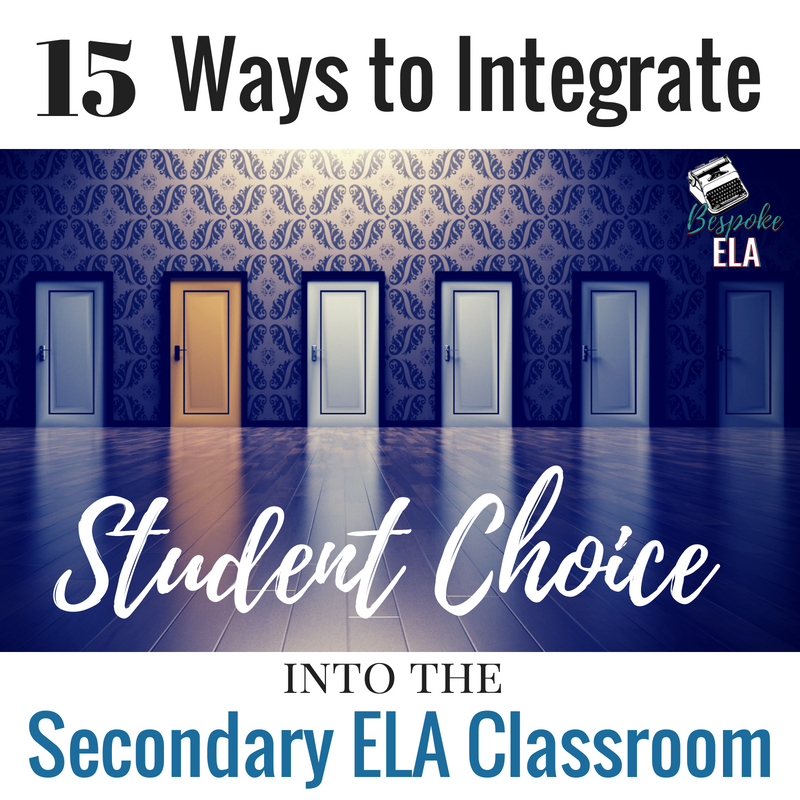 15 Ways to Integrate Student Choice into Middle School and High School ...