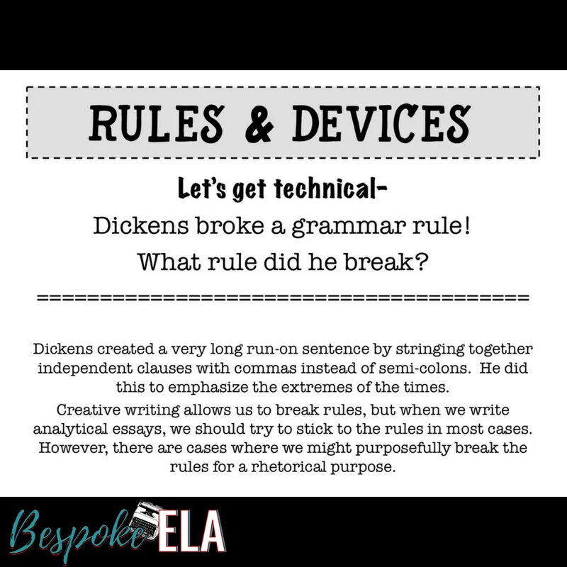 How to get Started with Mentor Sentences — Bespoke ELA: Essay Writing ...