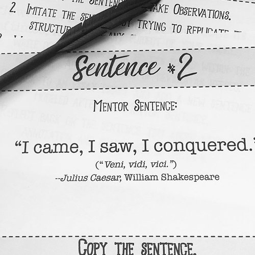 How to get Started with Mentor Sentences — Bespoke ELA: Essay Writing ...
