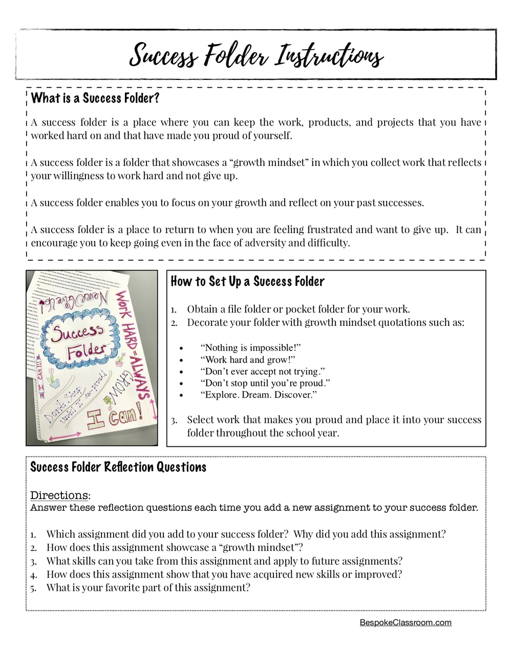 Increasing Student Motivation with "Success Folders" — Bespoke ELA ...