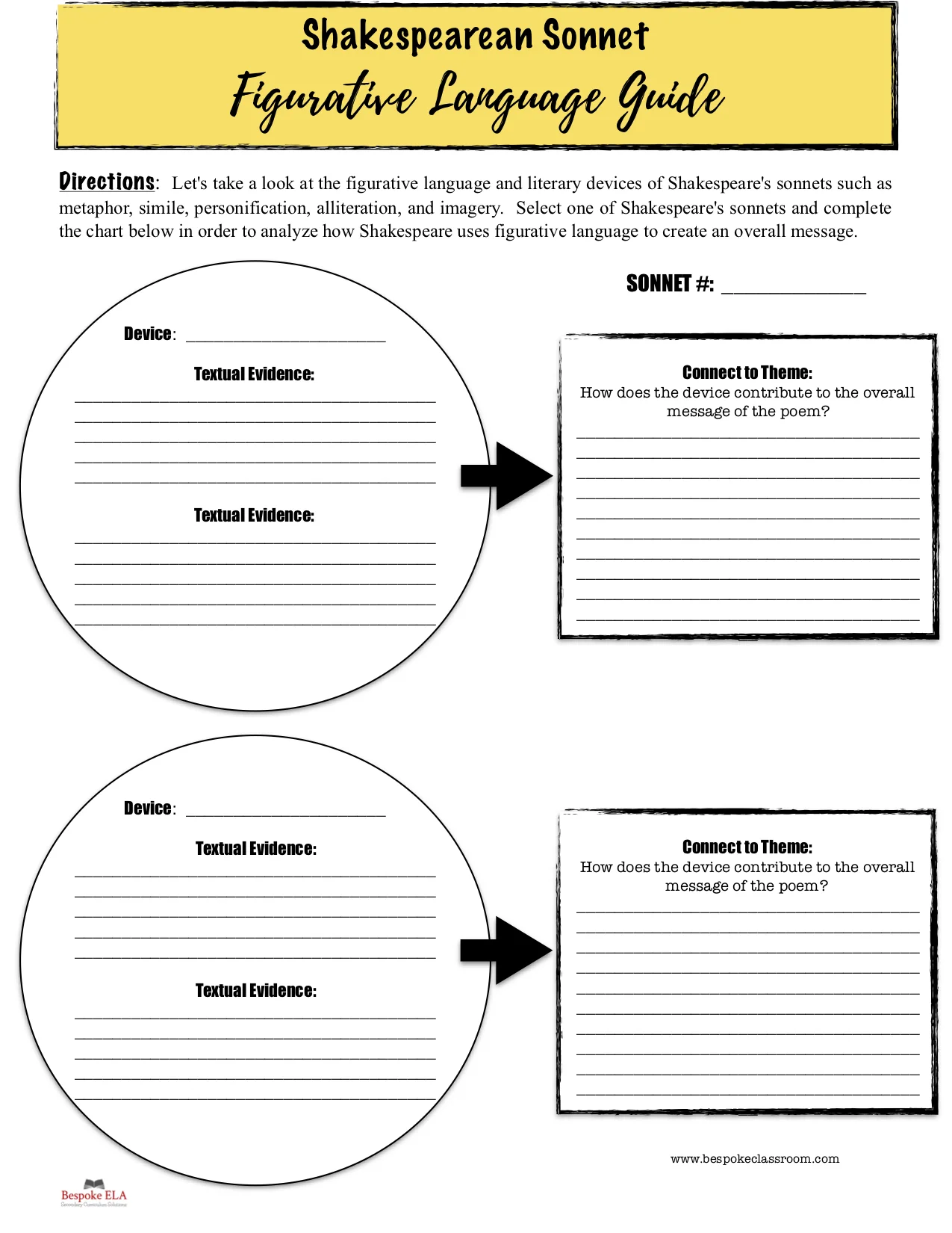 Teaching Shakespearean Sonnets in Secondary ELA — Bespoke ELA: Essay ...