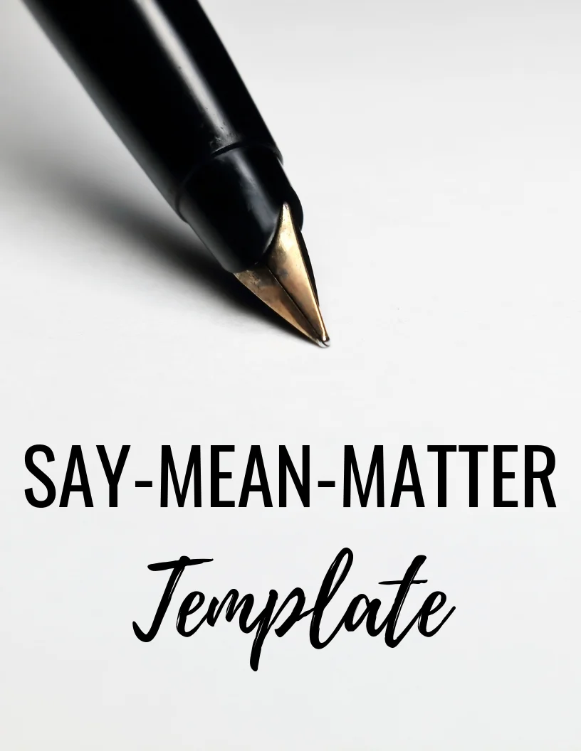 A Twist on SAY-MEAN-MATTER Quizzes and Tests for Secondary ELA ...