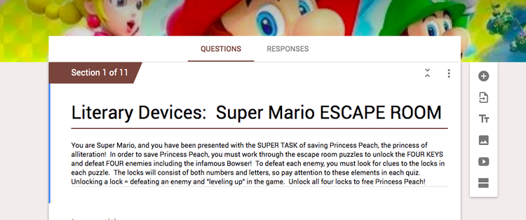 How to Build a Digital Escape Room Using Google Forms — Bespoke ELA ...