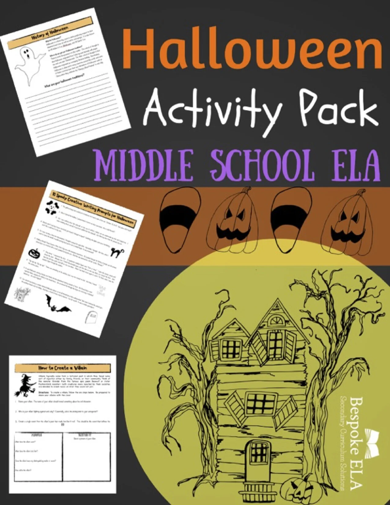 High-interest Halloween Lesson Plans and Activities for Secondary ELA ...