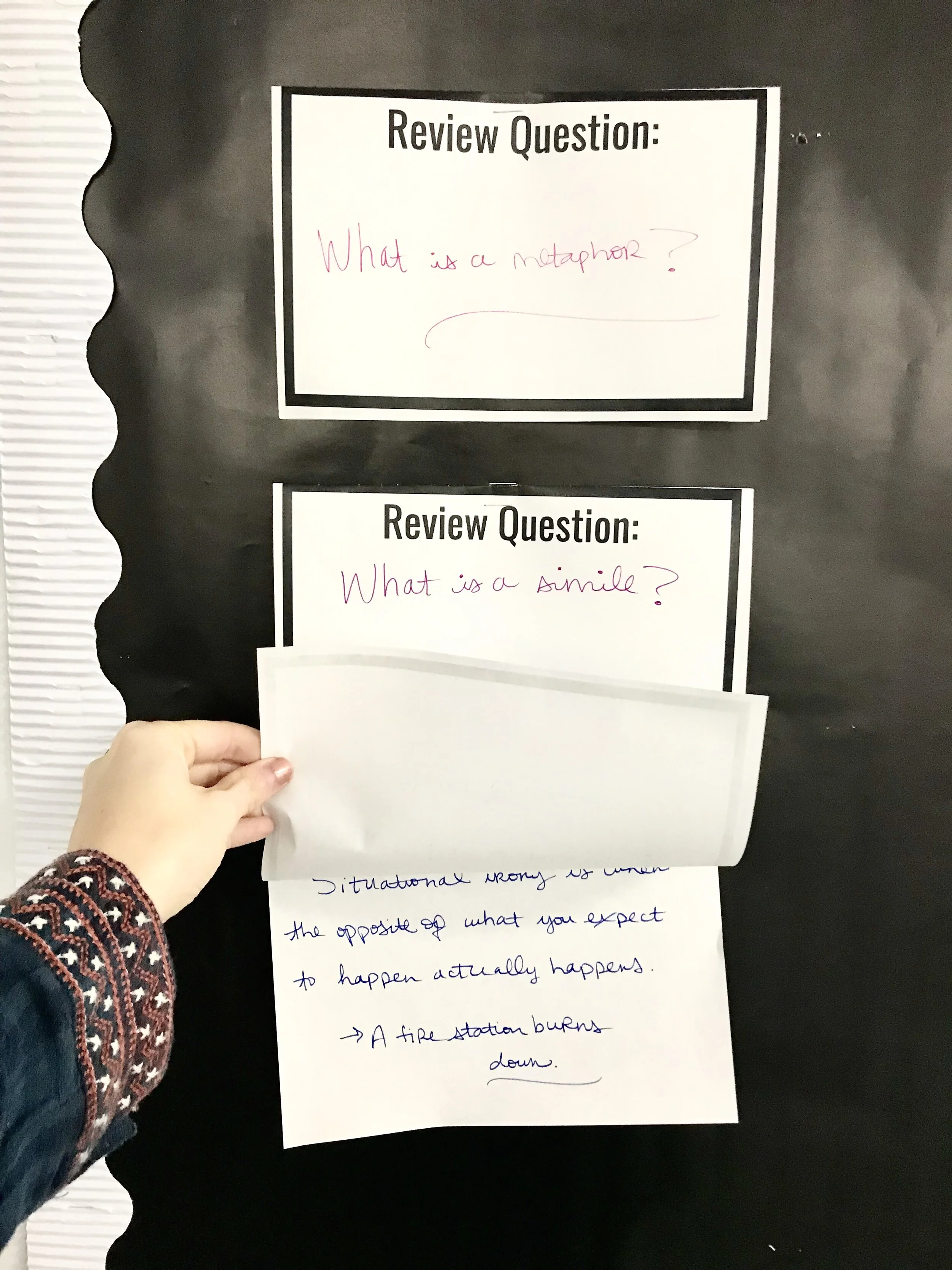 Five Test Review Strategies with Bulletin Boards — Bespoke ELA: Essay ...