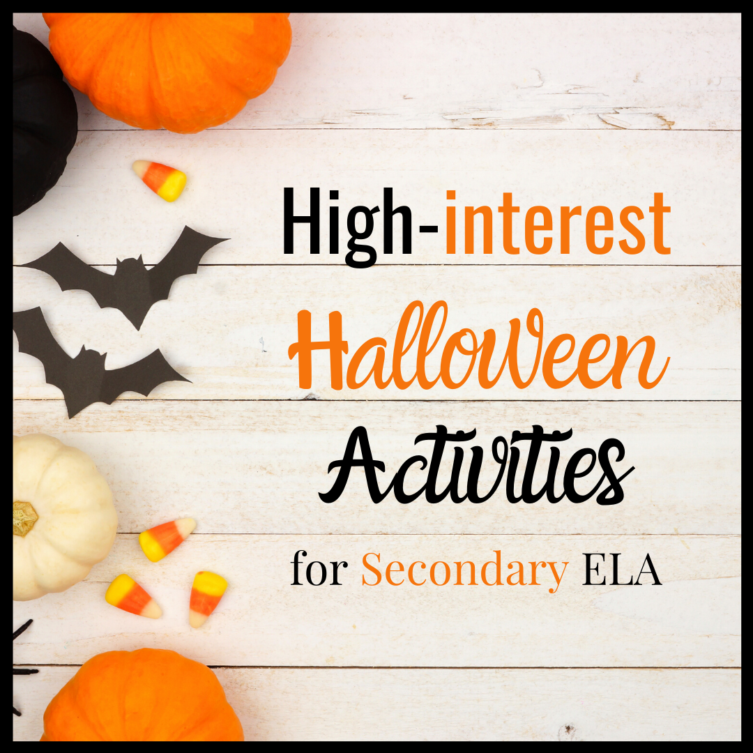 High-interest Halloween Lesson Plans and Activities for Secondary ELA ...