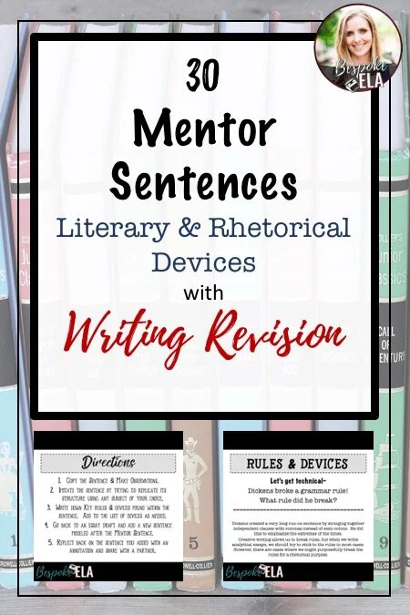 20 Great Quotes to use as Mentor Sentences in Secondary ELA — Bespoke ...