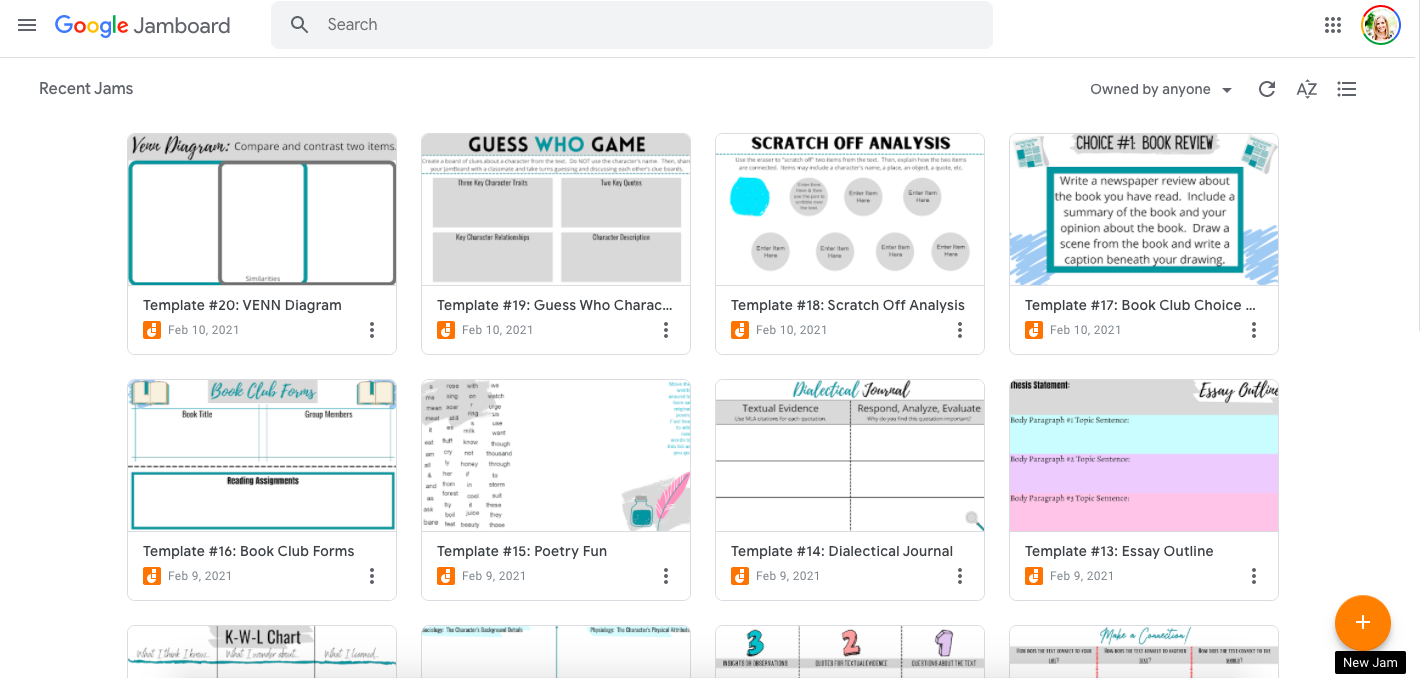 5 Ways to Use Jamboard in Secondary ELA — Bespoke ELA: Essay Writing ...