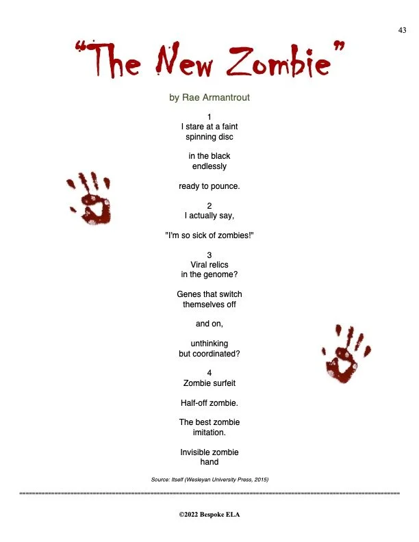 Zombie-Inspired Assignments for Secondary ELA... Because Zombies are ...