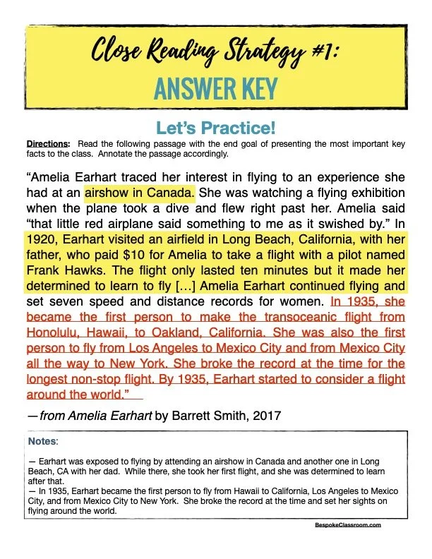 Close Reading Strategies for Success — Bespoke ELA: Essay Writing Tips ...