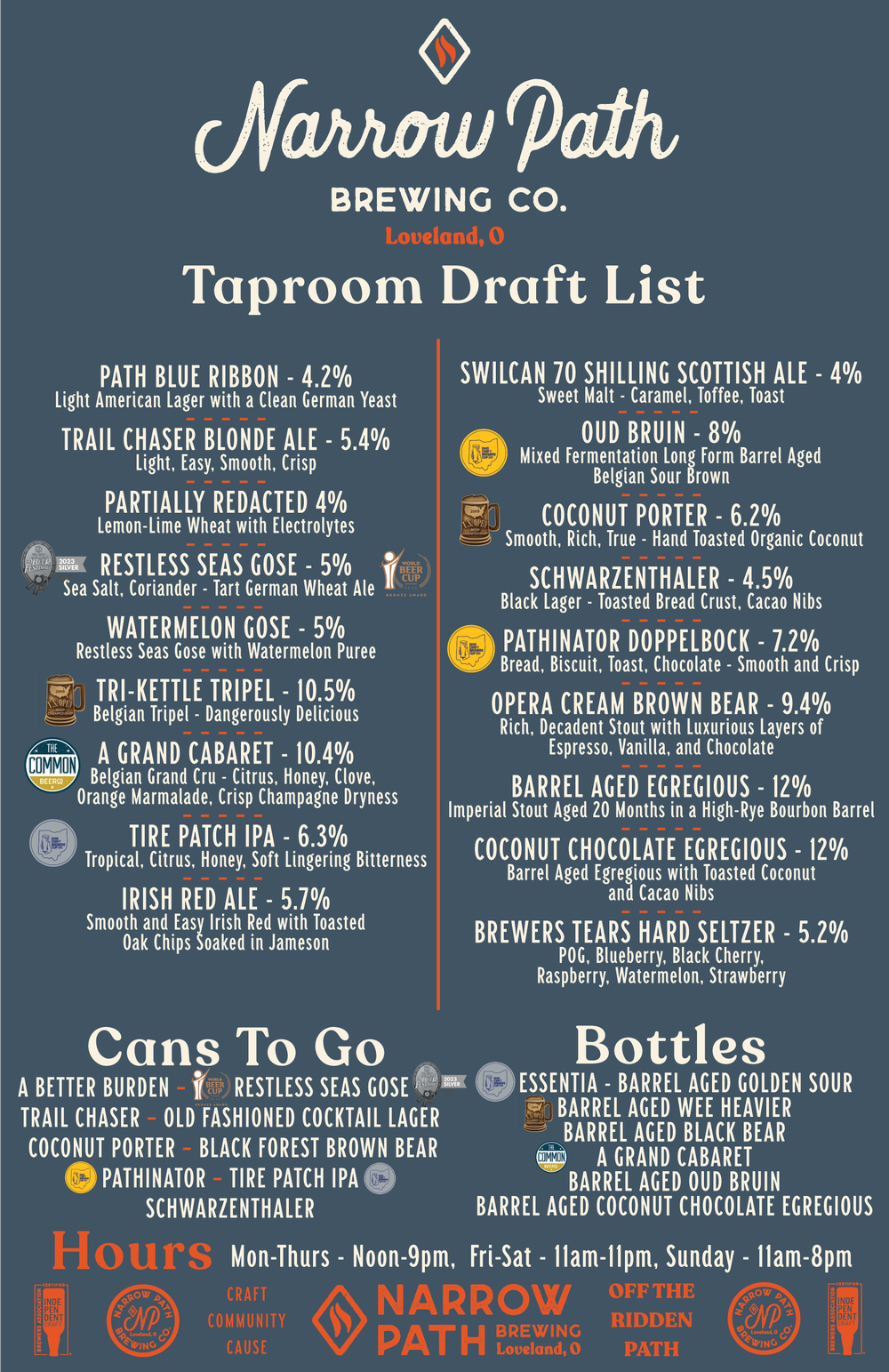 YOU DESERVE A BEER — Narrow Path Brewing Co.