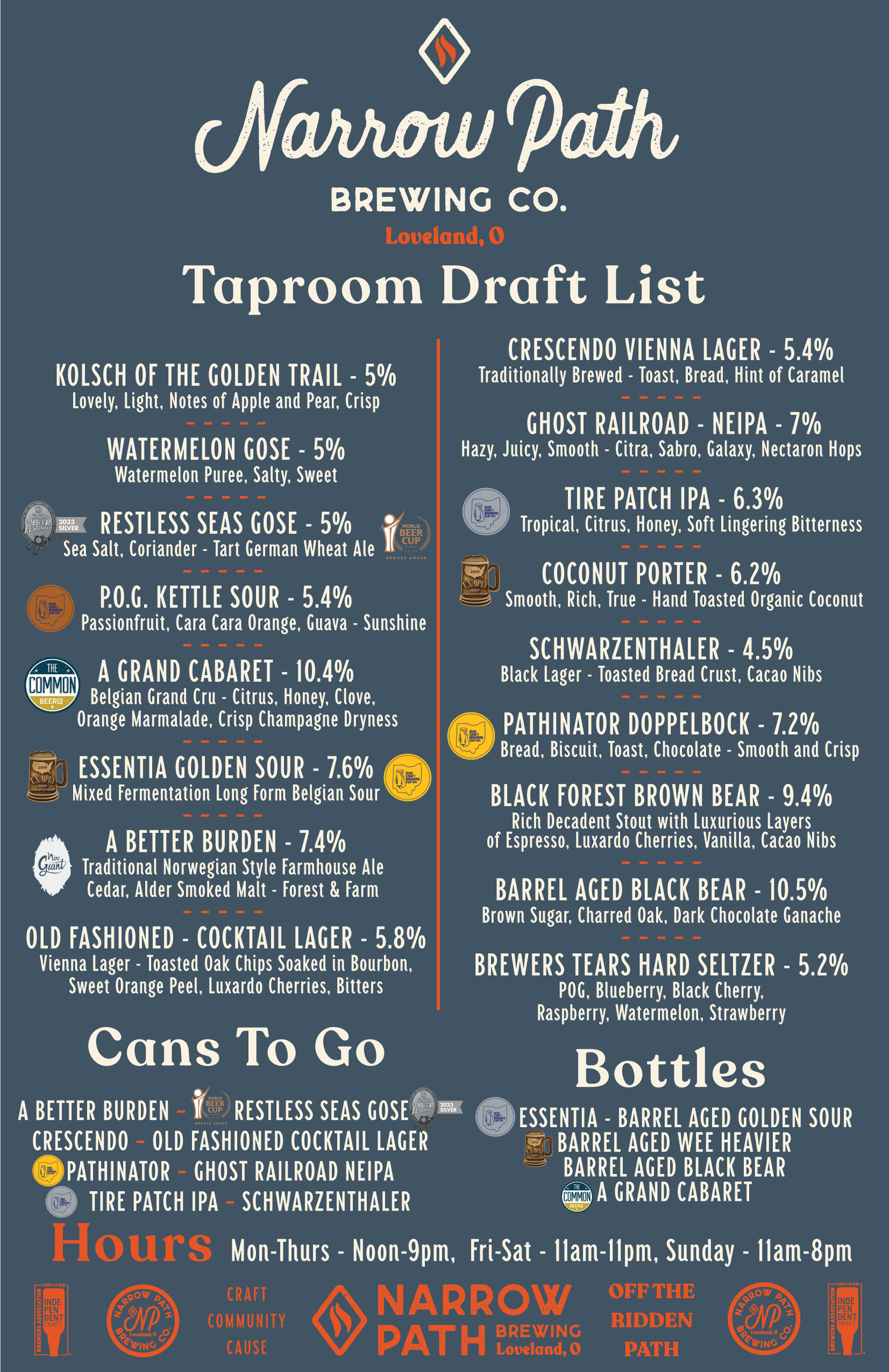 YOU DESERVE A BEER — Narrow Path Brewing Co.