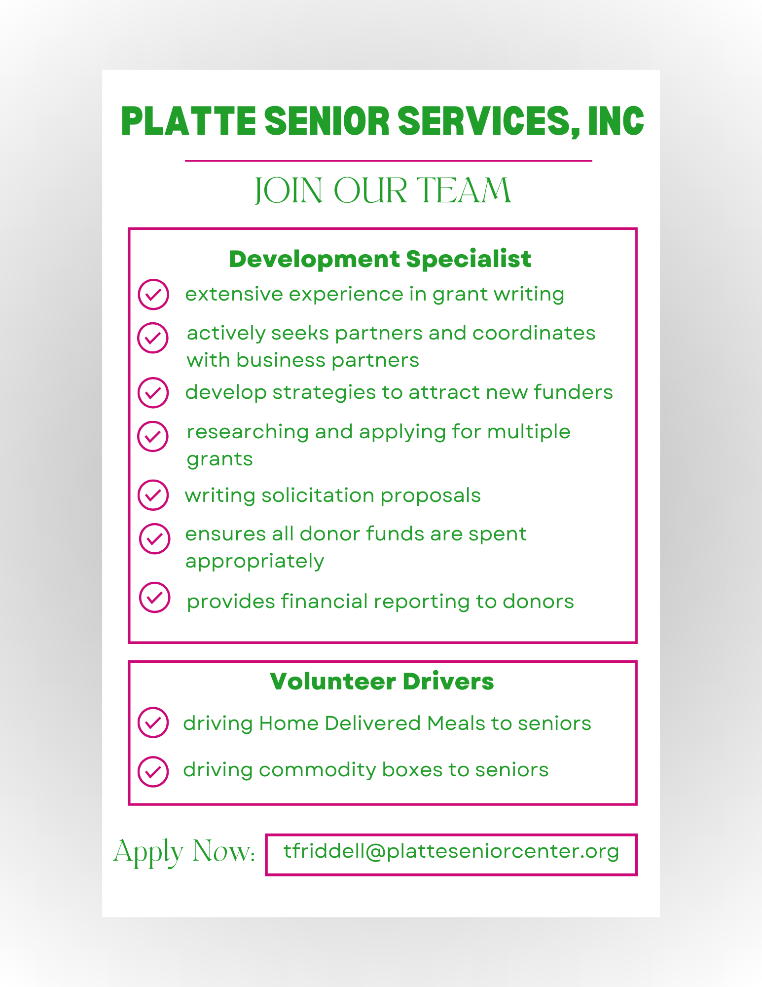 Job Listings — PCACC