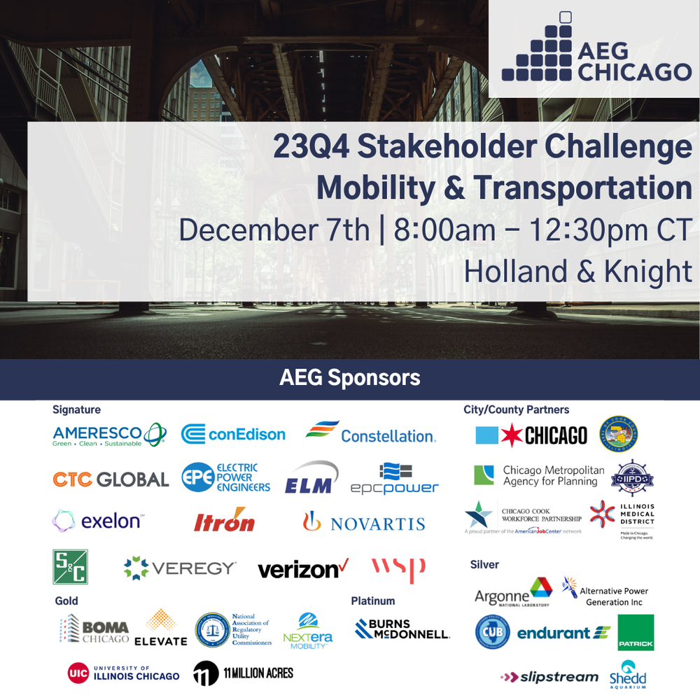 08.10.2023 AEG Chicago 22Q3 Stakeholder Challenge on Grid Modernization - Advanced Energy Group