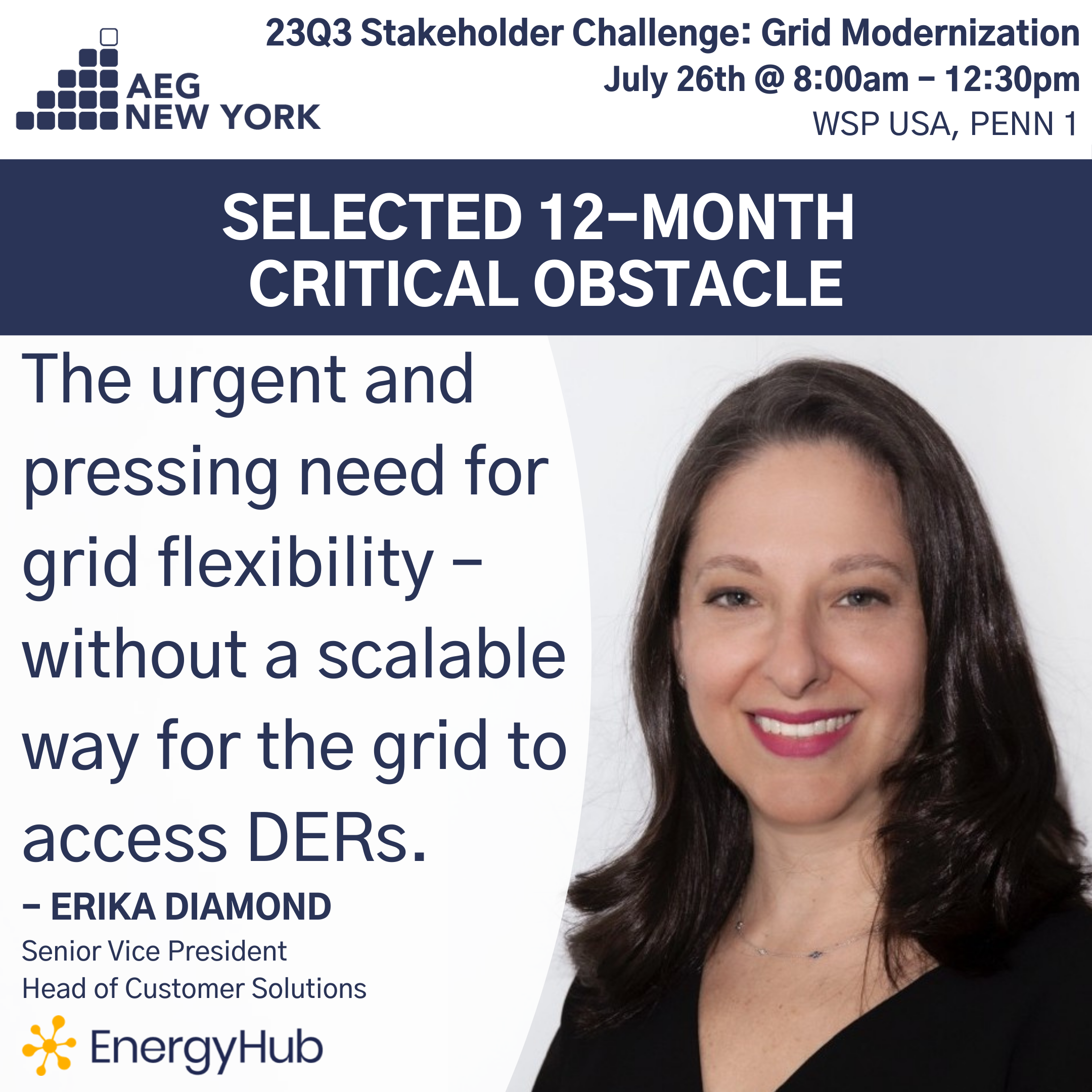 07.26.23 AEG New York 23Q3 Stakeholder Challenge on Grid Modernization - Advanced Energy Group