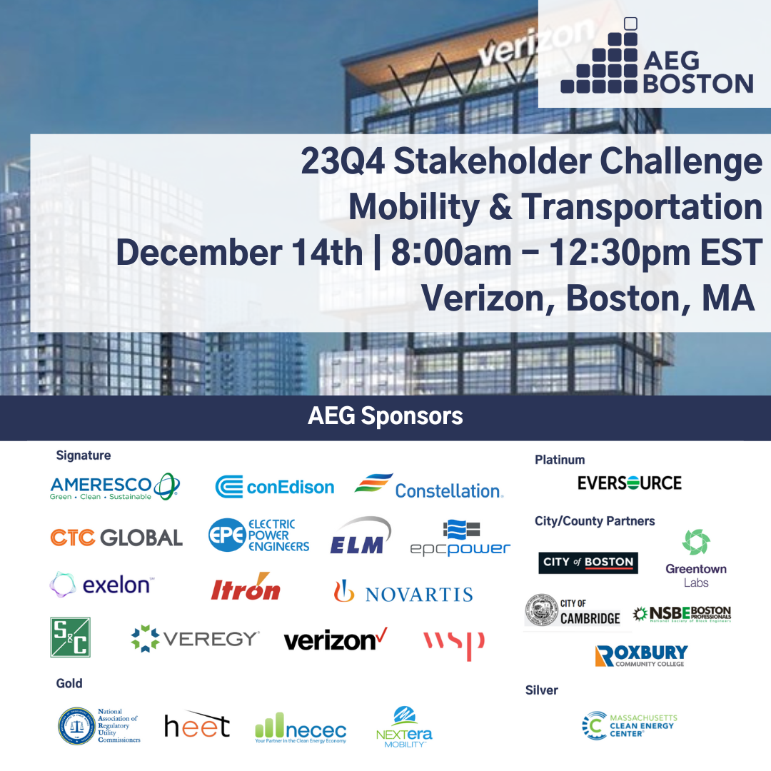 08.17.2023 AEG Boston 22Q3 Stakeholder Challenge on Grid Modernization - Advanced Energy Group