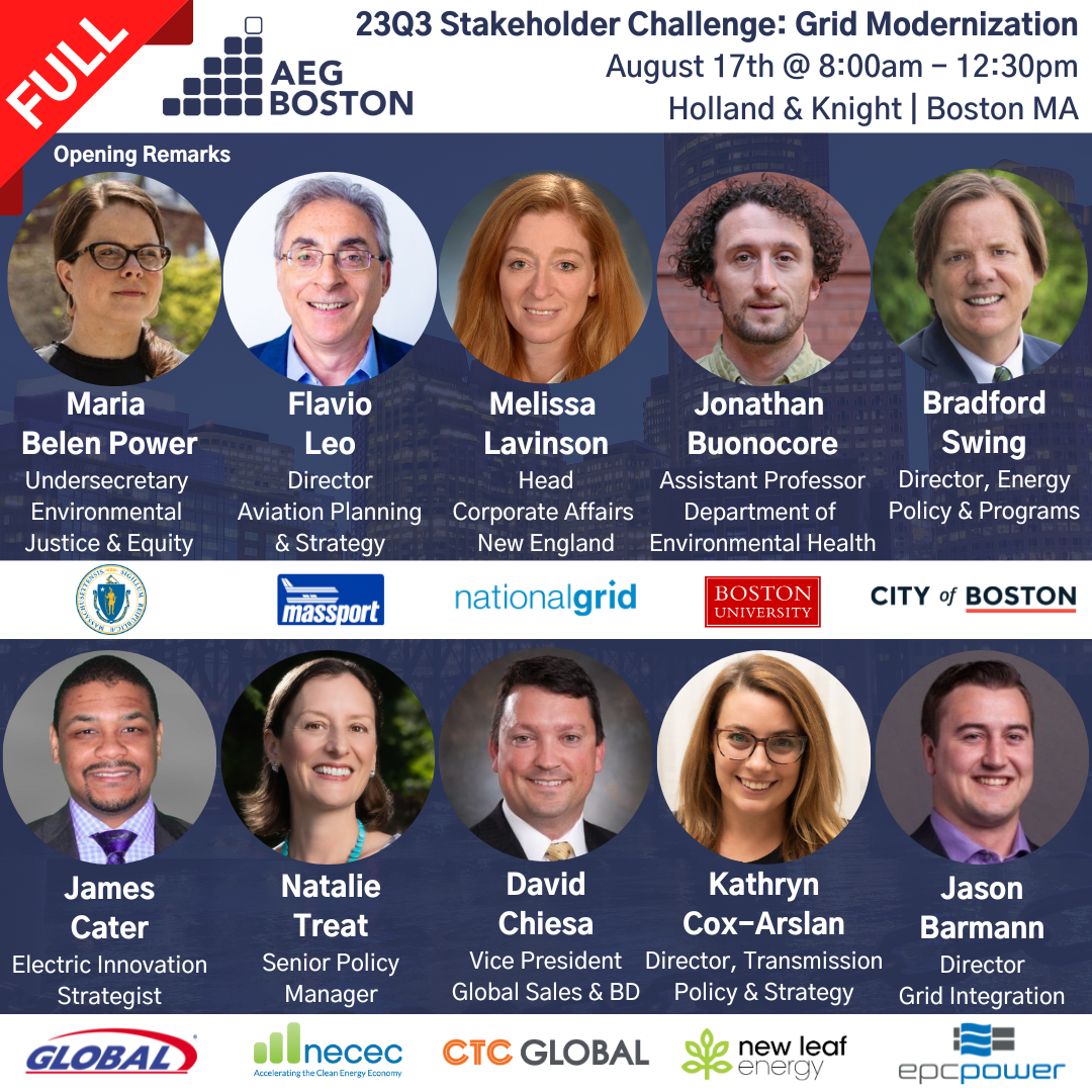 08.17.2023 AEG Boston 22Q3 Stakeholder Challenge on Grid Modernization - Participate