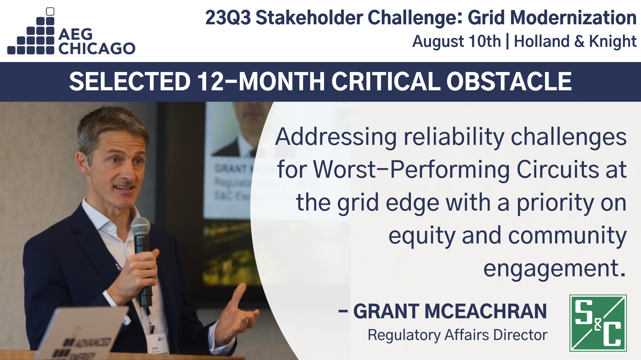 08.10.2023 AEG Chicago 22Q3 Stakeholder Challenge on Grid Modernization ...