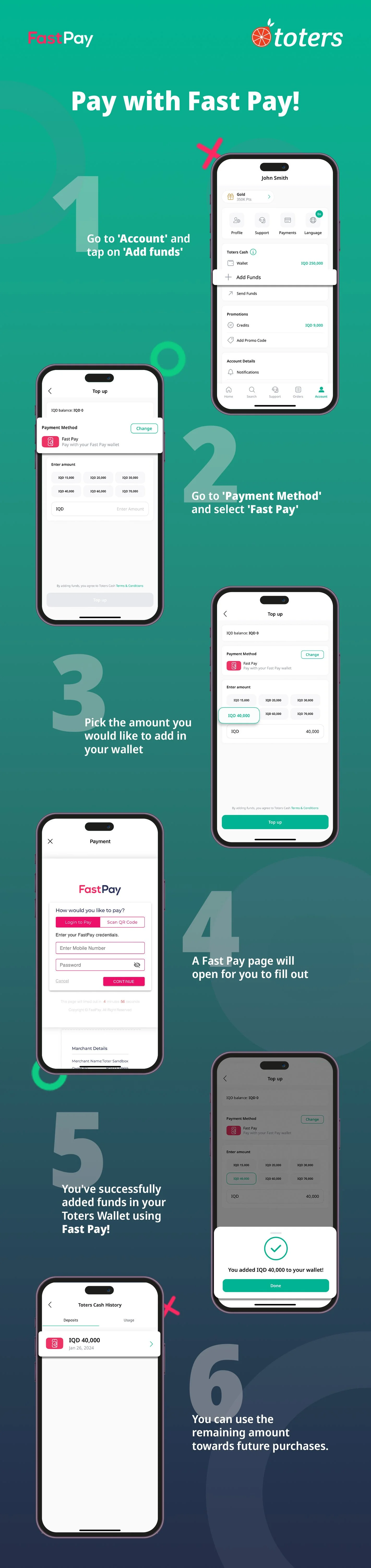 Fast Pay — Toters