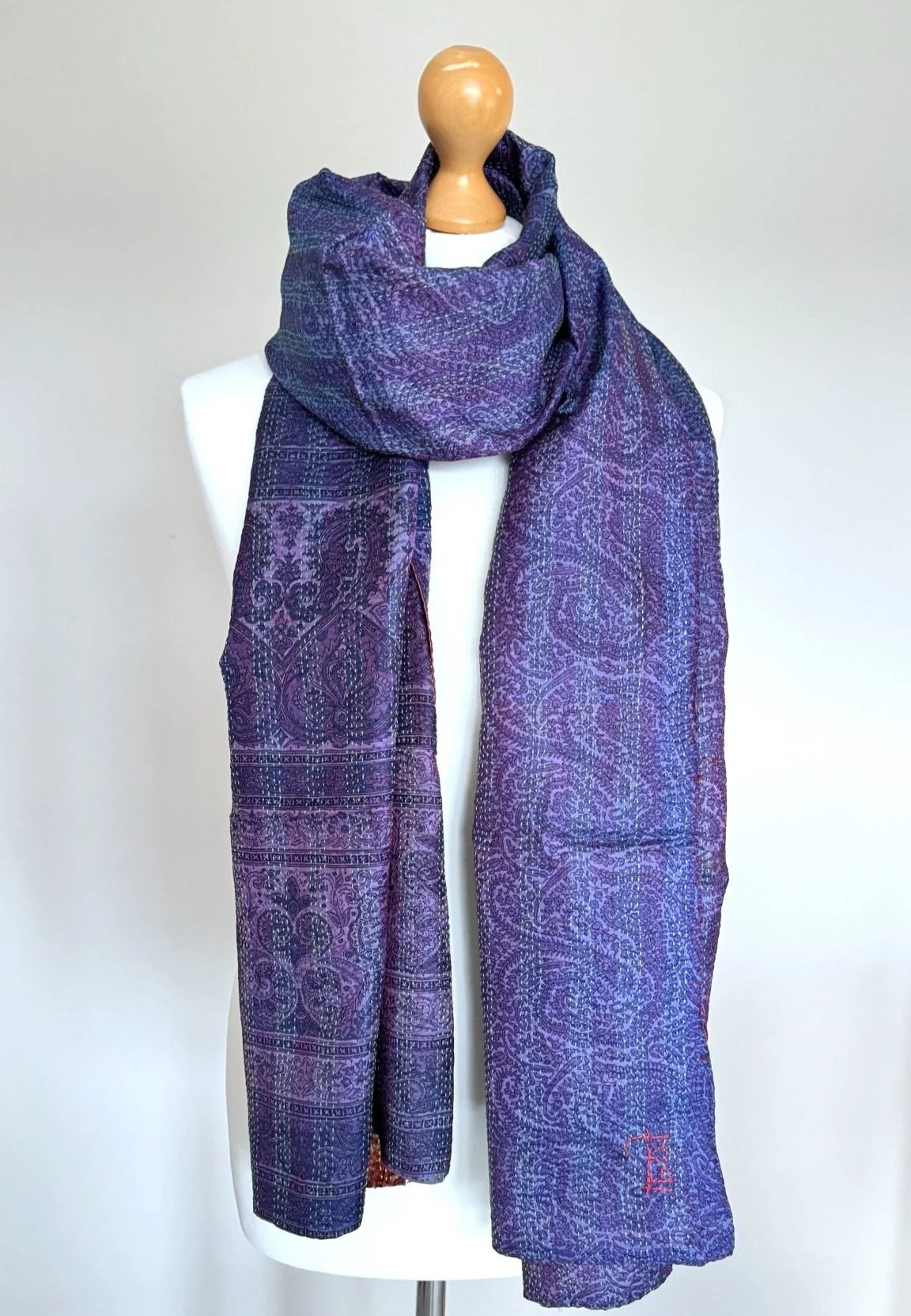 Upcycled Kantha Sari Scarves and Shawls — Jewelled Buddha — Jewelled Buddha