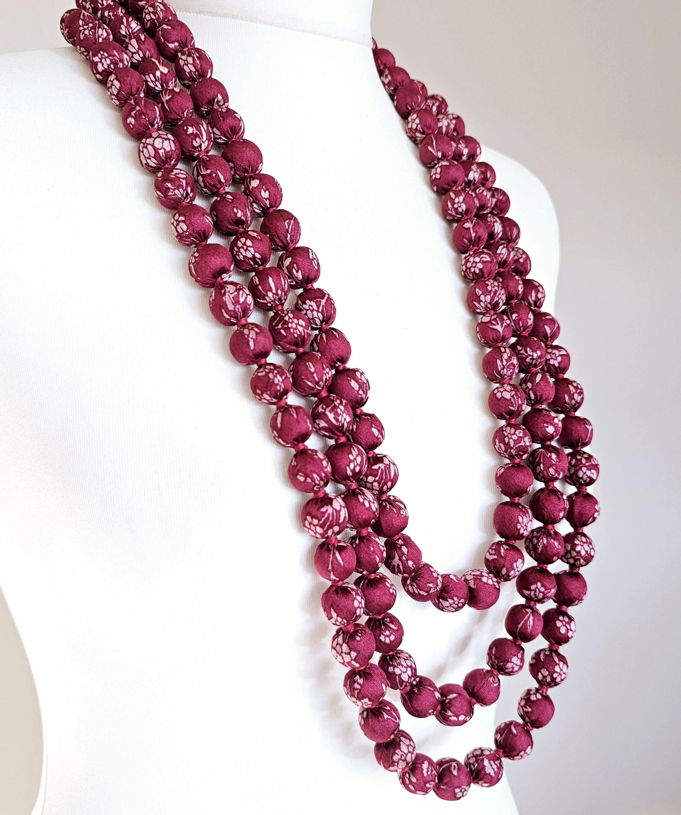 Upcycled Sari Necklace — Jewelled Buddha