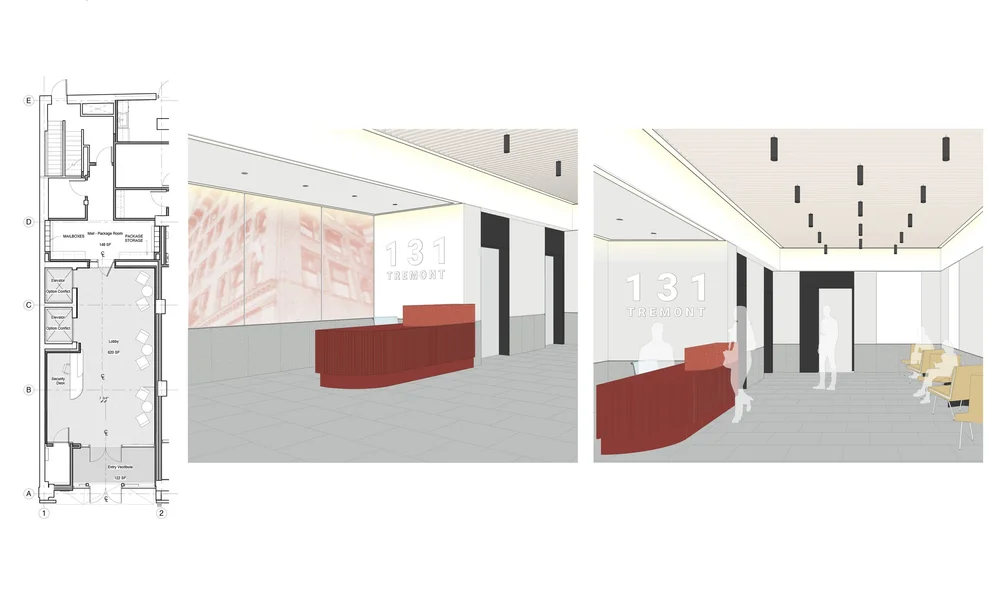 Tremont Street Lobby Renovation Studies — PRA Architects