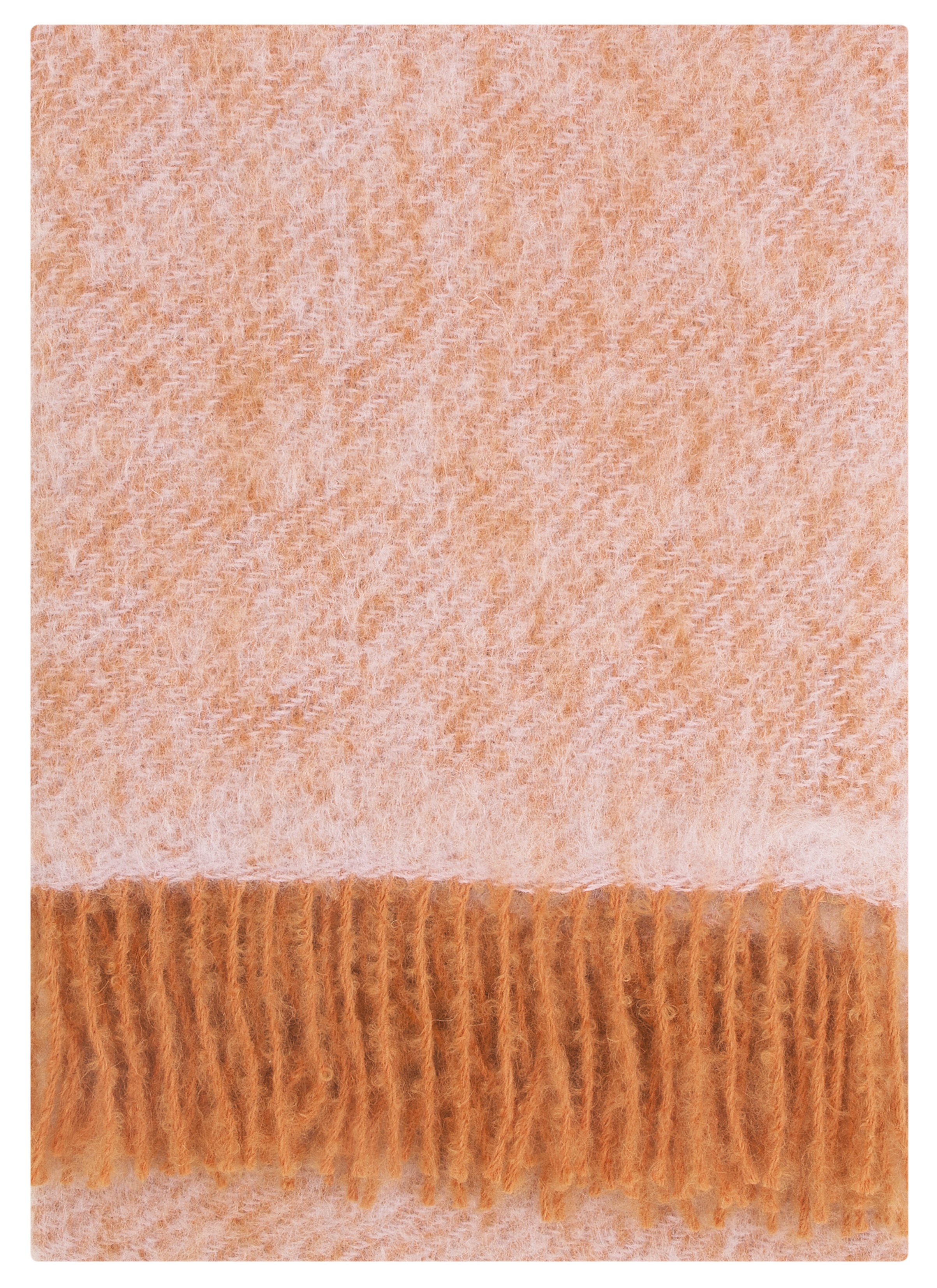 Revontuli Mohair Blanket / rust + rose — Noctu
