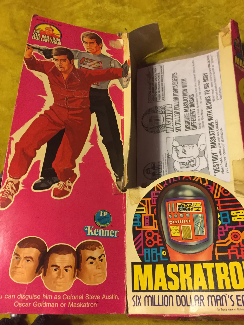 Maskatron action figure from the Six Million Dollar Man 1970s toy line ...
