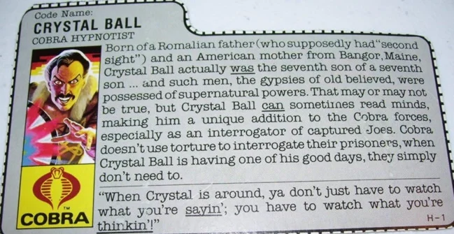1987 GI Joe Crystal Ball — When It Was Cool - Pop Culture, Comics, Pro ...