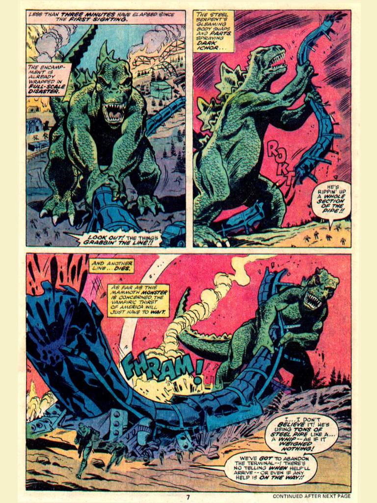 Godzilla Marvel Comics 1977 — When It Was Cool - Pop Culture, Comics ...