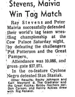 History of Wrestling - 1970 — When It Was Cool - Pop Culture, Comics ...