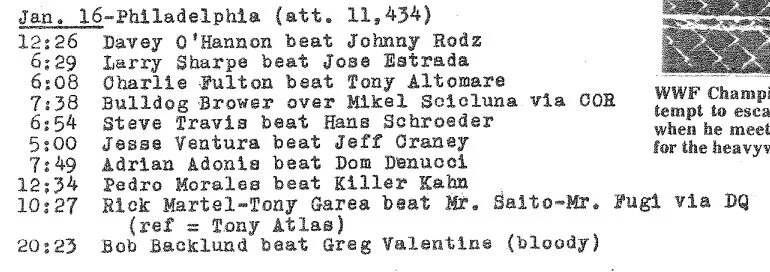 History of Pro Wrestling 1982 - Ultimate History of Pro Wrestling ...