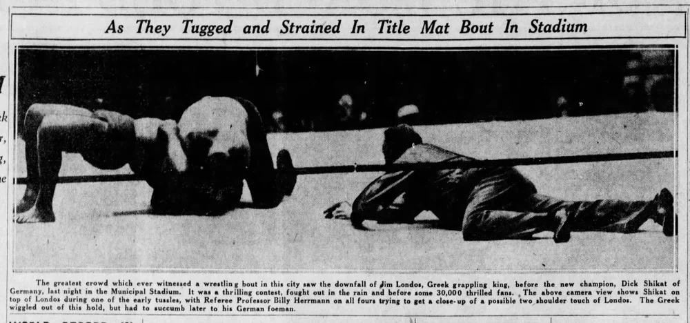 History of Wrestling - 1929 — When It Was Cool - Pop Culture, Comics ...