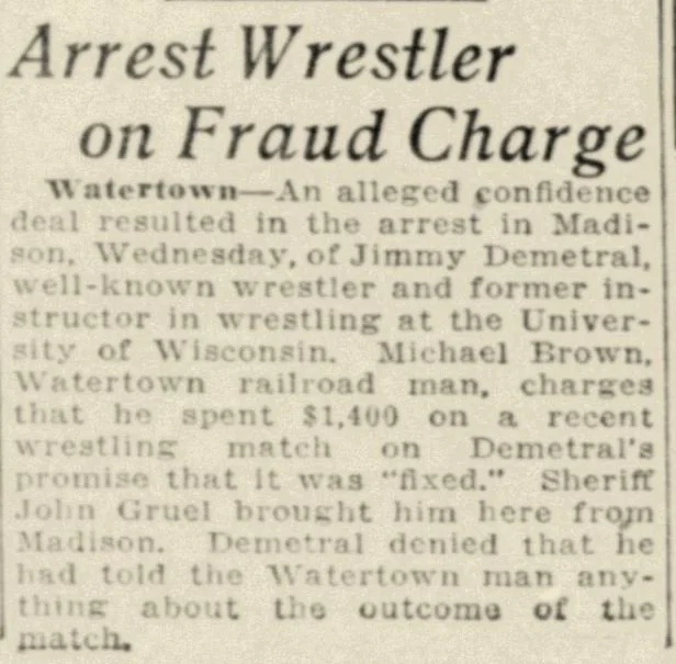 History of Wrestling - 1931 — When It Was Cool - Pop Culture, Comics ...