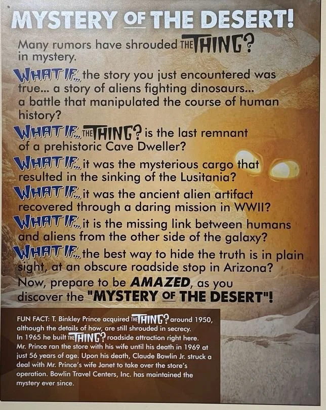 Bowlins The Thing Gas Station Benson Arizona — When It Was Cool - Pop ...