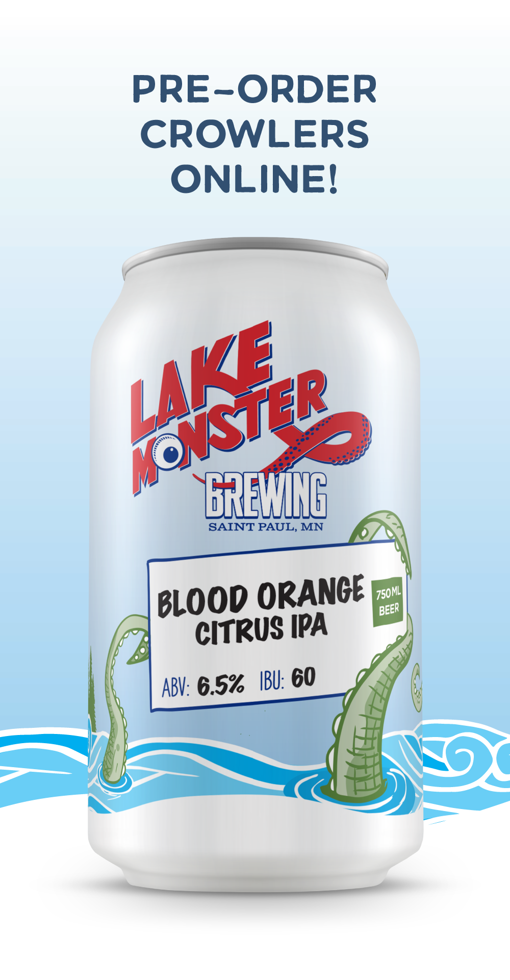 Now accepting online crowler orders — Lake Monster Brewing