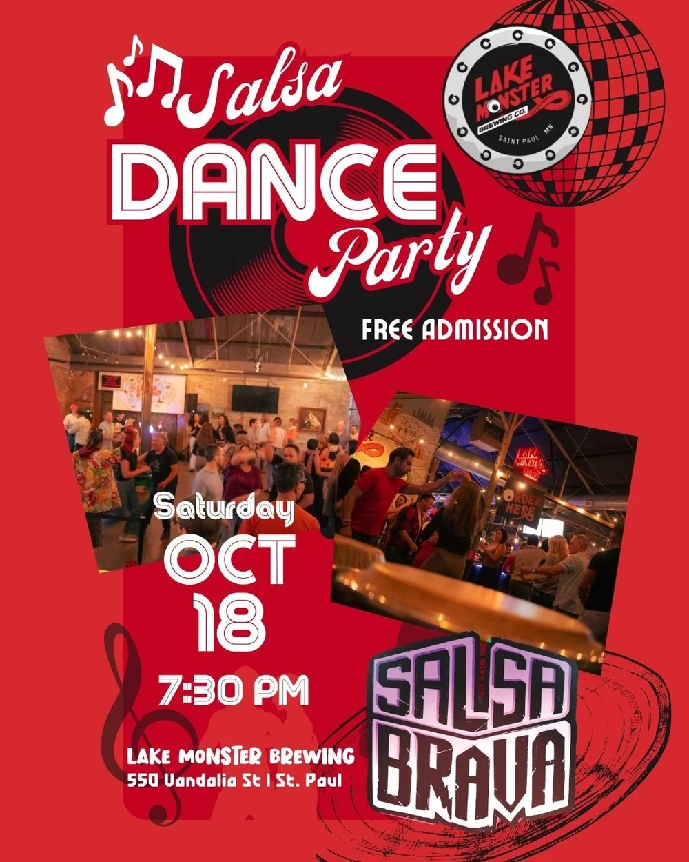 Salsa Brava Dance Night! — Lake Monster Brewing