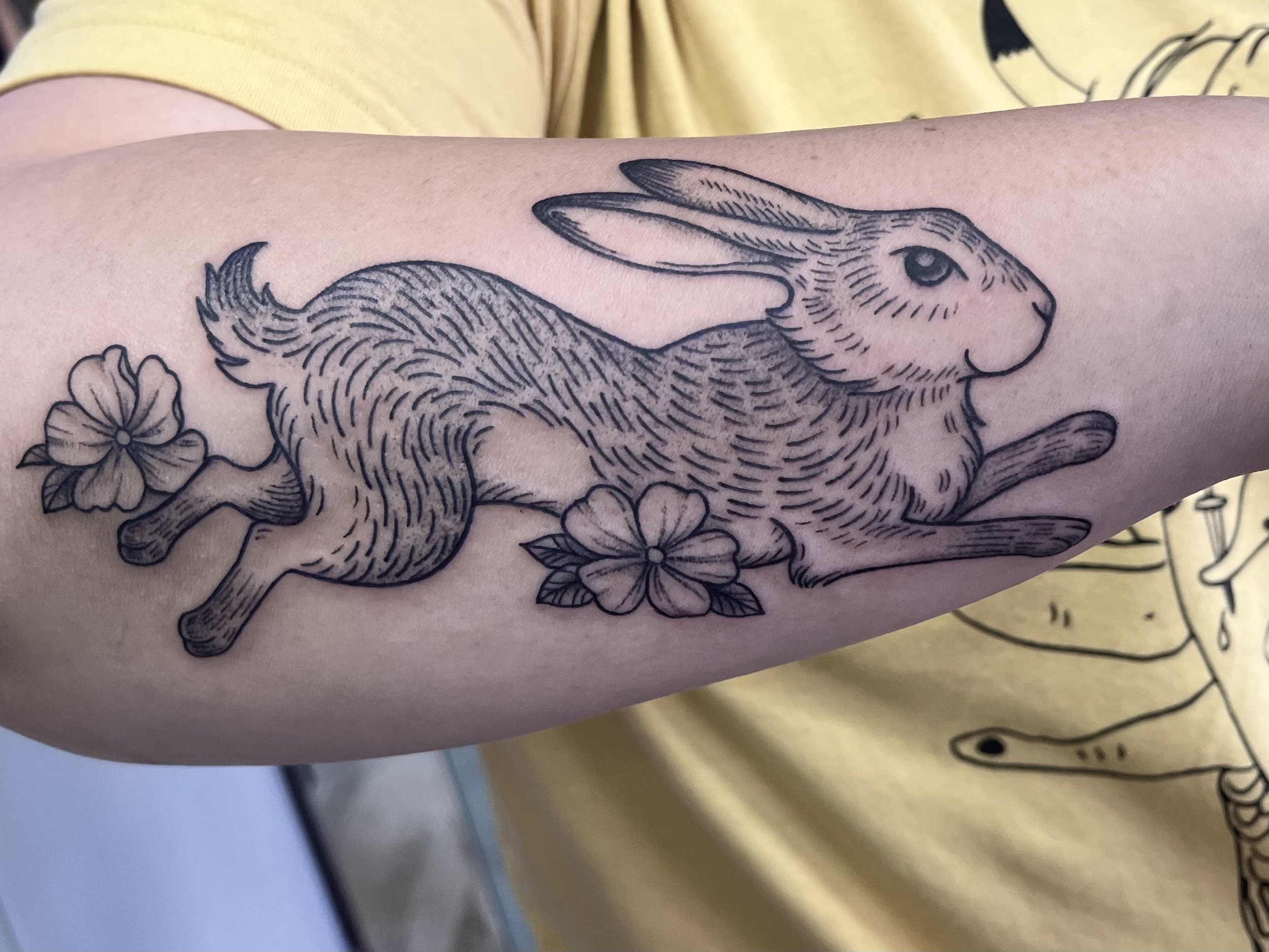 Running Rabbit Tattoo