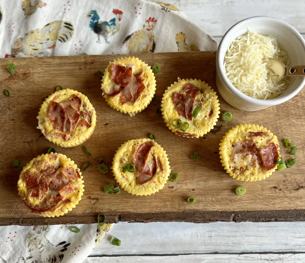 Crustless Pizza Egg Bites — Cara Price
