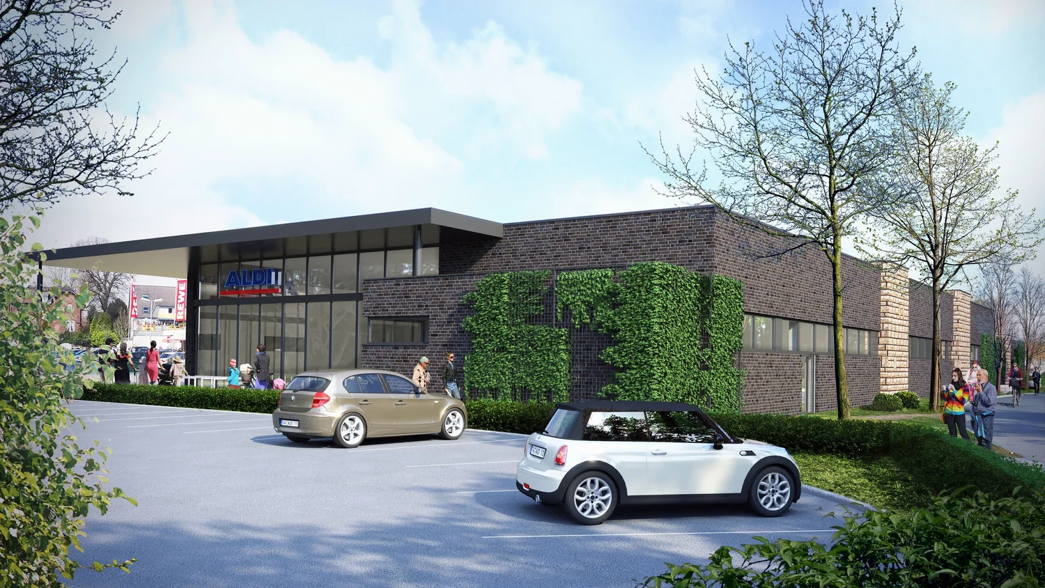 Aldi Rewe Kamen DIEKHANS BIEBER ARCHITEKTEN aldi-rewe-kamen-diekhans-bieber-architekten
