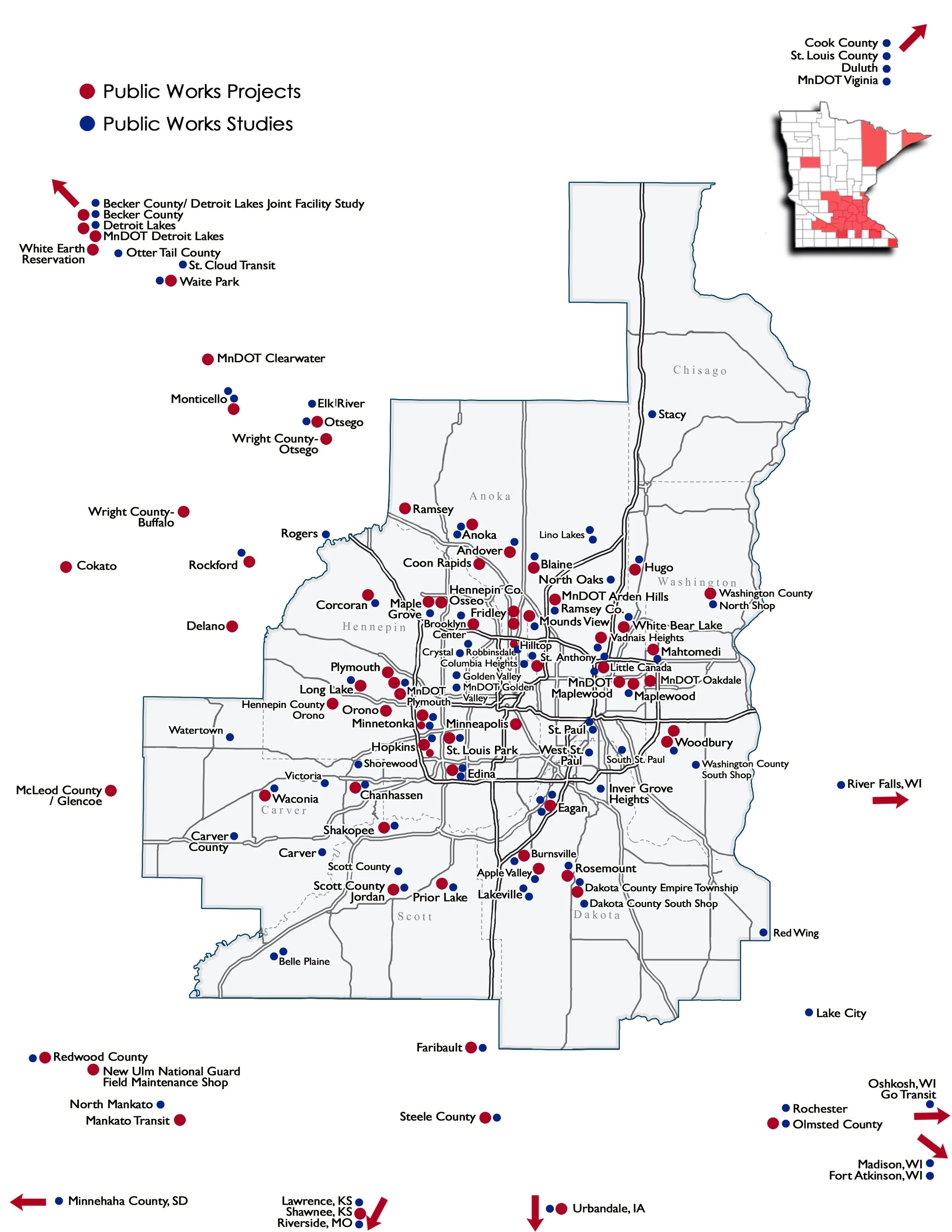 PUBLIC WORKS PROJECTS & STUDIES — OERTEL ARCHITECTS, LTD.