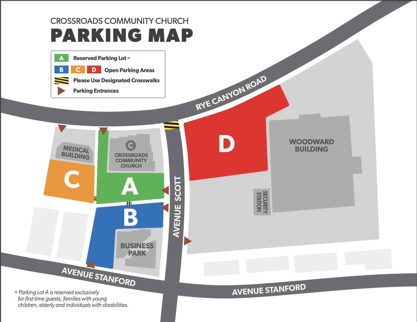 Parking Lot Map — Crossroads Community Church