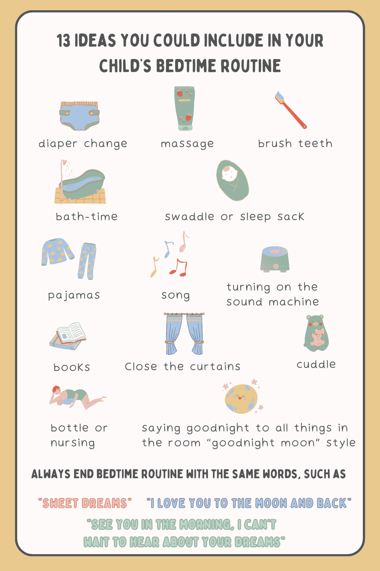 Tips for creating a bedtime and naptime routine for your child.