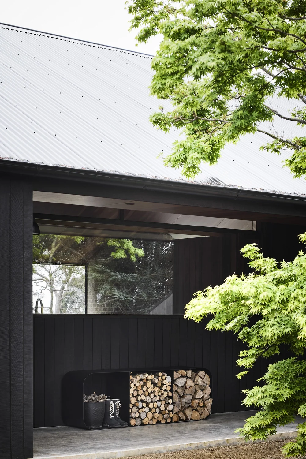 Stylish firewood stackers — Adore Home Magazine