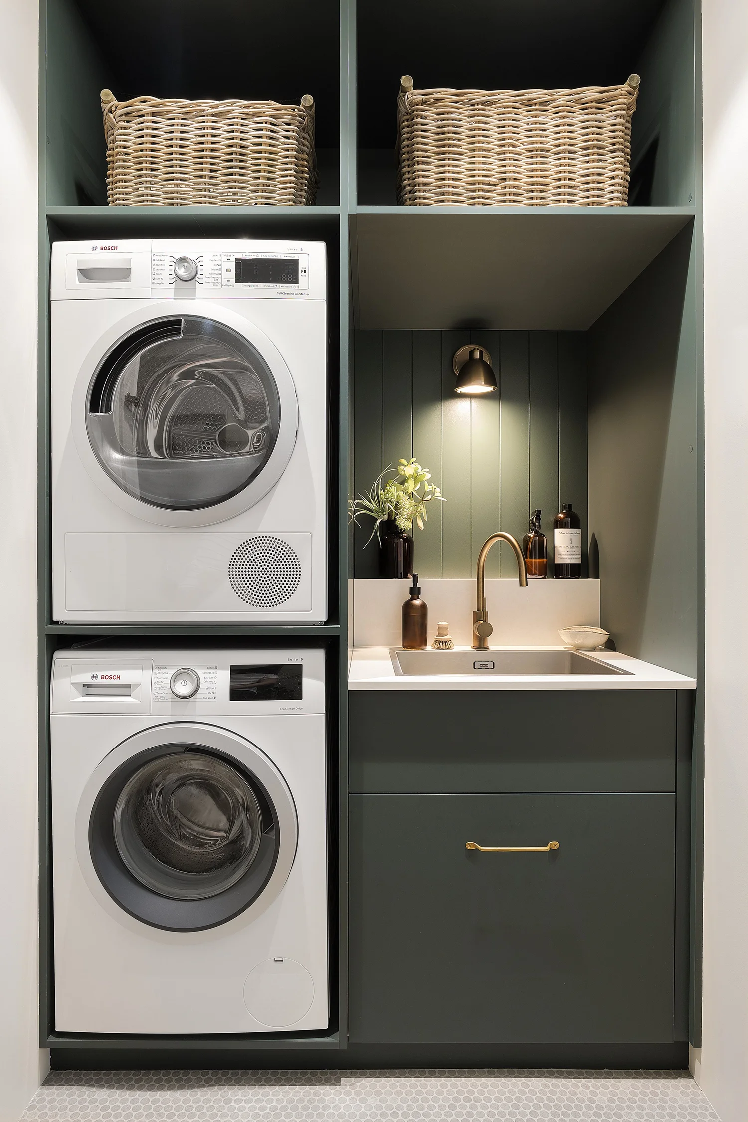 Laundry in a cupboard — Adore Home Magazine