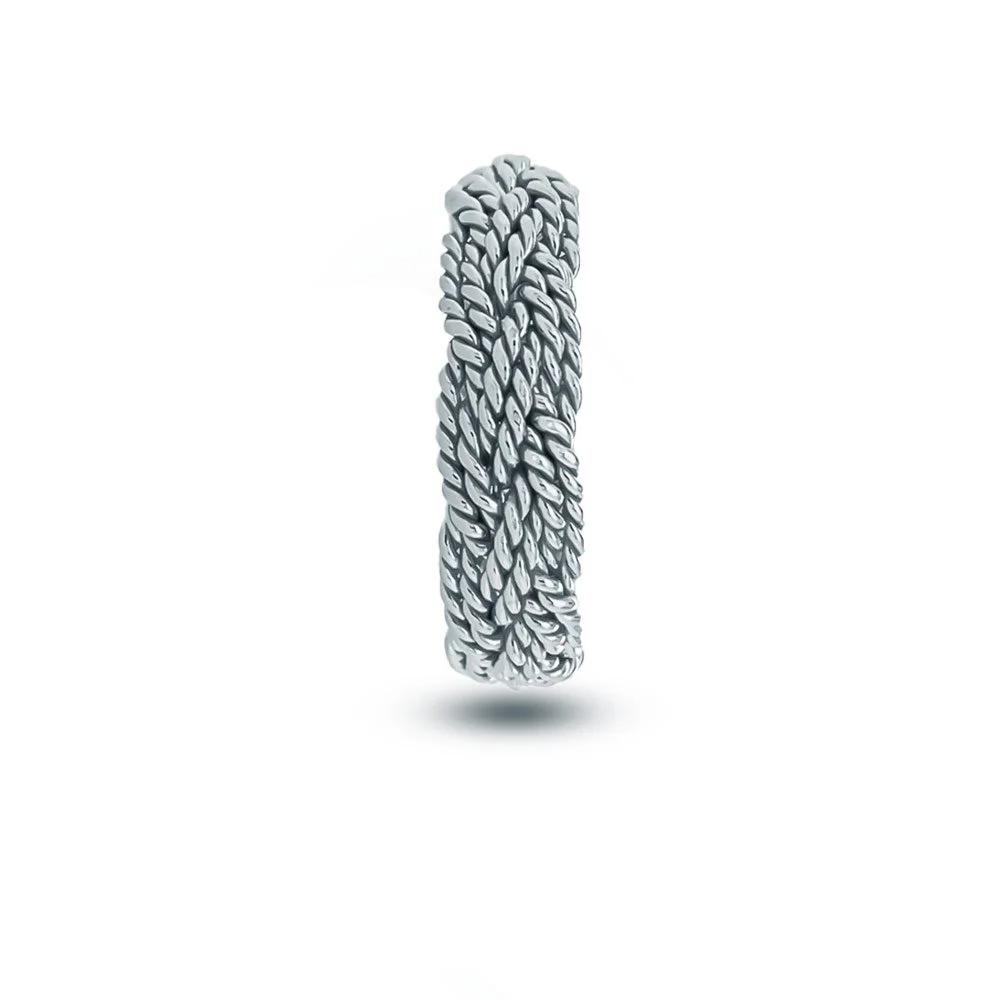 Platinum Turk's Head - Aumaris Turk's Head Rings - Platinum Wedding ...
